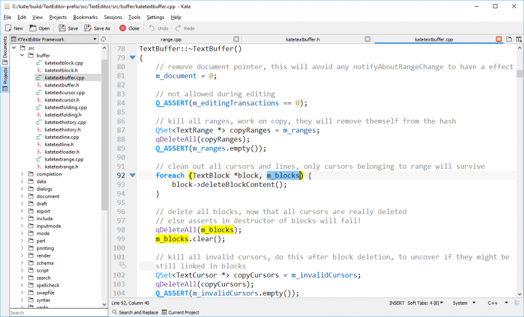 Kate 16.04 on Windows (64bit) - Kate