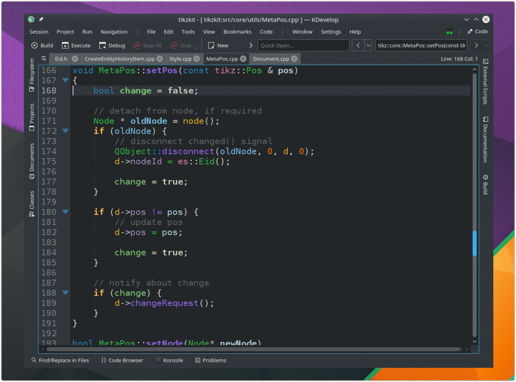 Breeze Dark Color Scheme - Kate